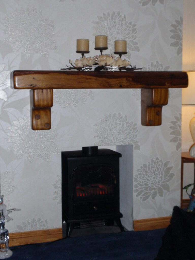 Oak railway sleeper mantel beams & Fire Surrounds
