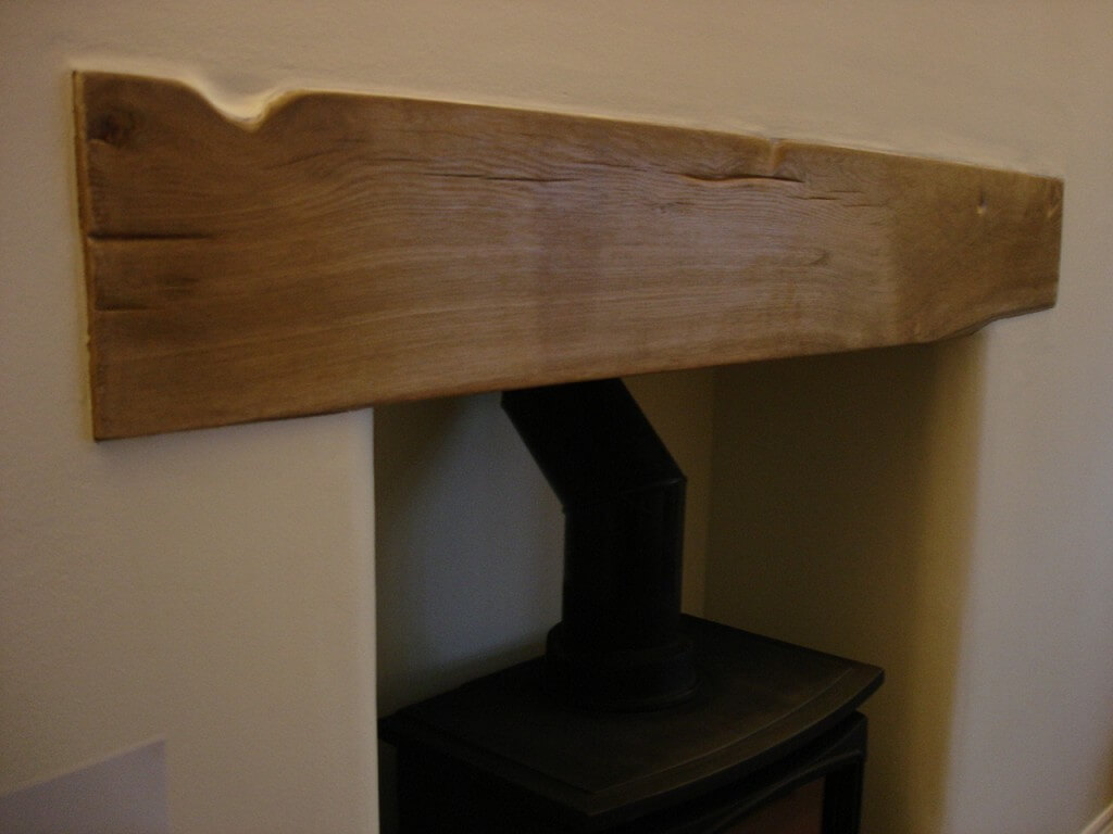 Oak reclaimed railway sleeper mantel beams & fire surrounds